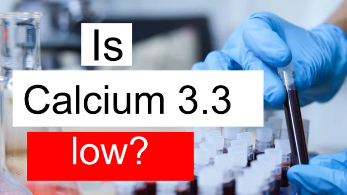 Calcium 3.3 mg/dL: Symptoms you should not ignore
